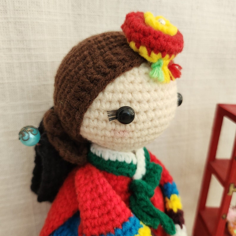 Crochet Doll Pattern Korean Hanbok Wedding Bride Amigurumi - Etsy
