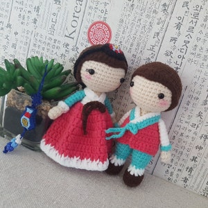 Crochet Doll Pattern, Korean Girl- Mina, Amigurumi Doll Pattern, Pdf ...