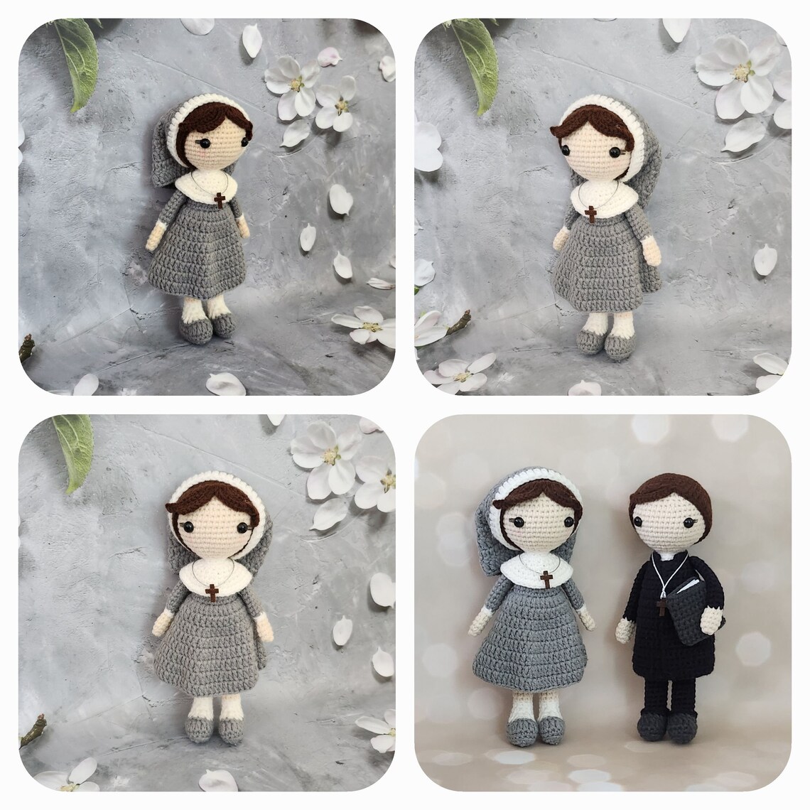 Crochet Doll Pattern Nun Amigurumi Doll Pattern PDF English - Etsy