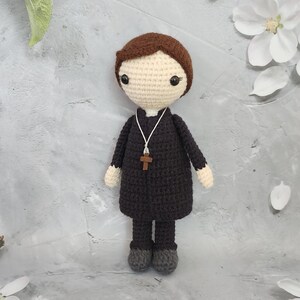 Priest Amigurumi Crochet Pattern – Catholic Pastor Doll – DIY Religious ...