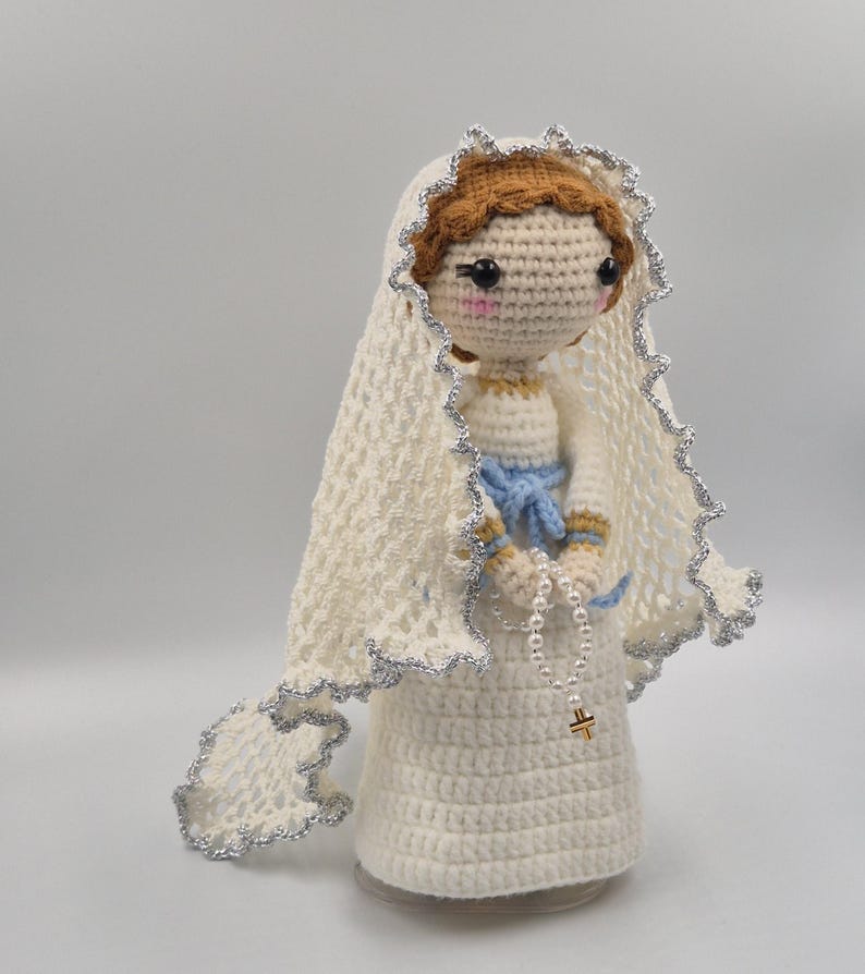 Virgin Mary Crochet Doll Pattern – Amigurumi Religious Doll – Catholic ...