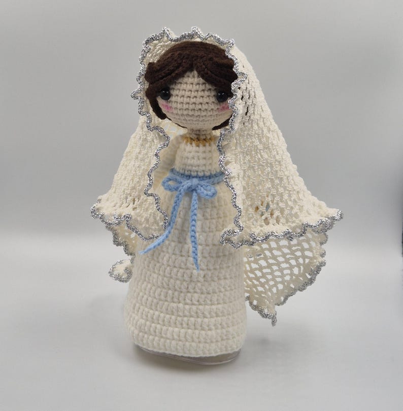 Virgin Mary Crochet Doll Pattern – Amigurumi Religious Doll – Catholic ...