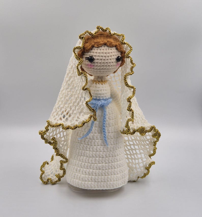 Virgin Mary Crochet Doll Pattern – Amigurumi Religious Doll – Catholic ...