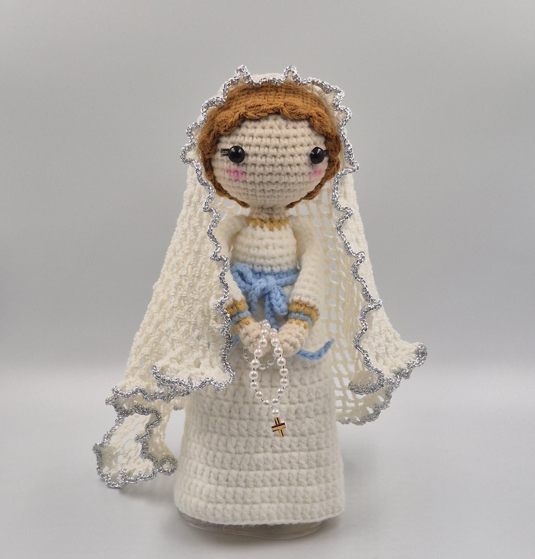 Virgin Mary Crochet Doll Pattern – Amigurumi Religious Doll – Catholic ...