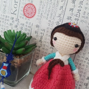 Crochet Doll Pattern, Korean Girl- Mina, Amigurumi Doll Pattern, Pdf ...