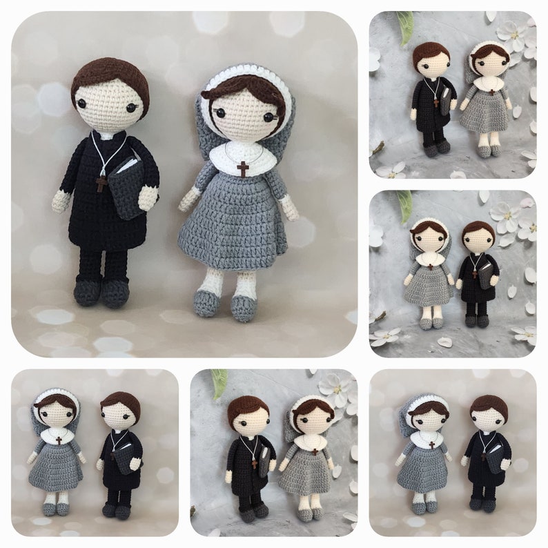 Crochet Doll Pattern Nun Amigurumi Doll Pattern PDF English - Etsy