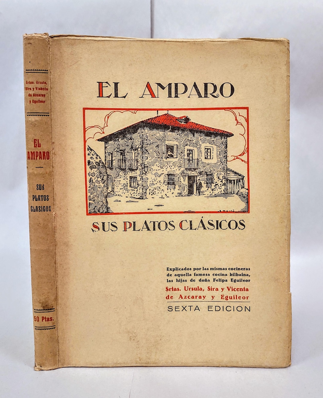 1958 Basque Cookbook: El Amparo, 6th Edition (spanish Text) - Etsy