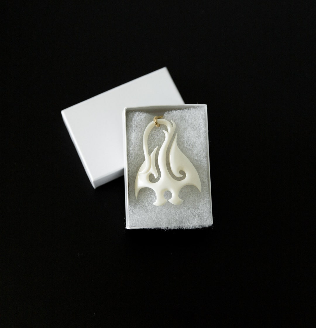 Stingray Bone Pendant With Adjustable Rope Necklace - Etsy