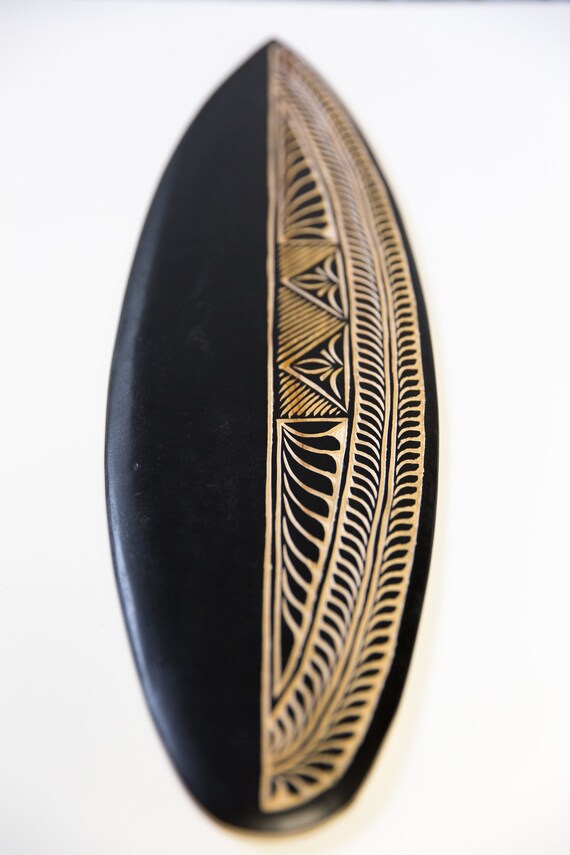 Polynesian Surfboard Carved Tongan Designs | Etsy