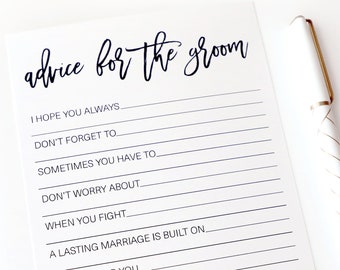 Bridal Shower Advice - Etsy