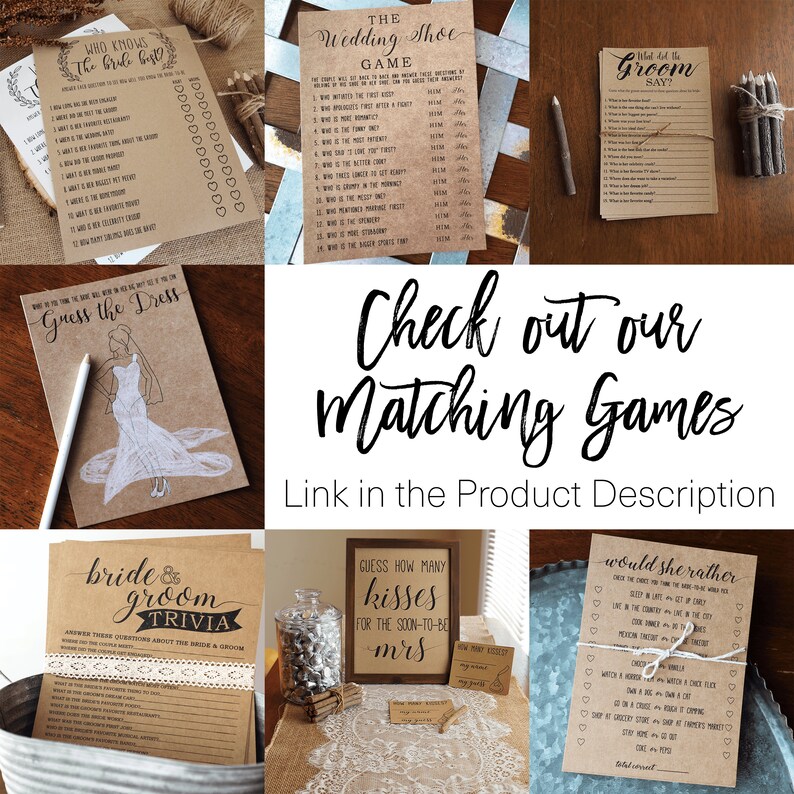 Who Knows The Couple Best Bridal Shower Games Bridal Shower Etsy