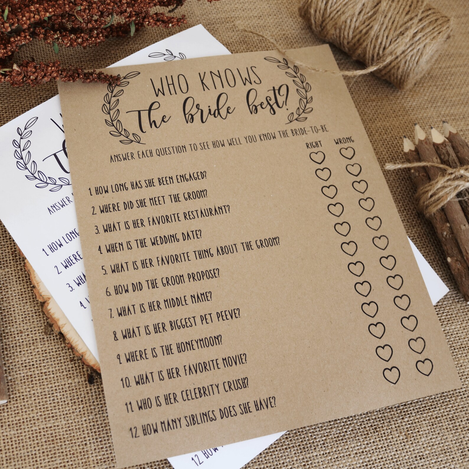 Who Knows the Bride Best . Who Knows the Bride Best Bridal | Etsy
