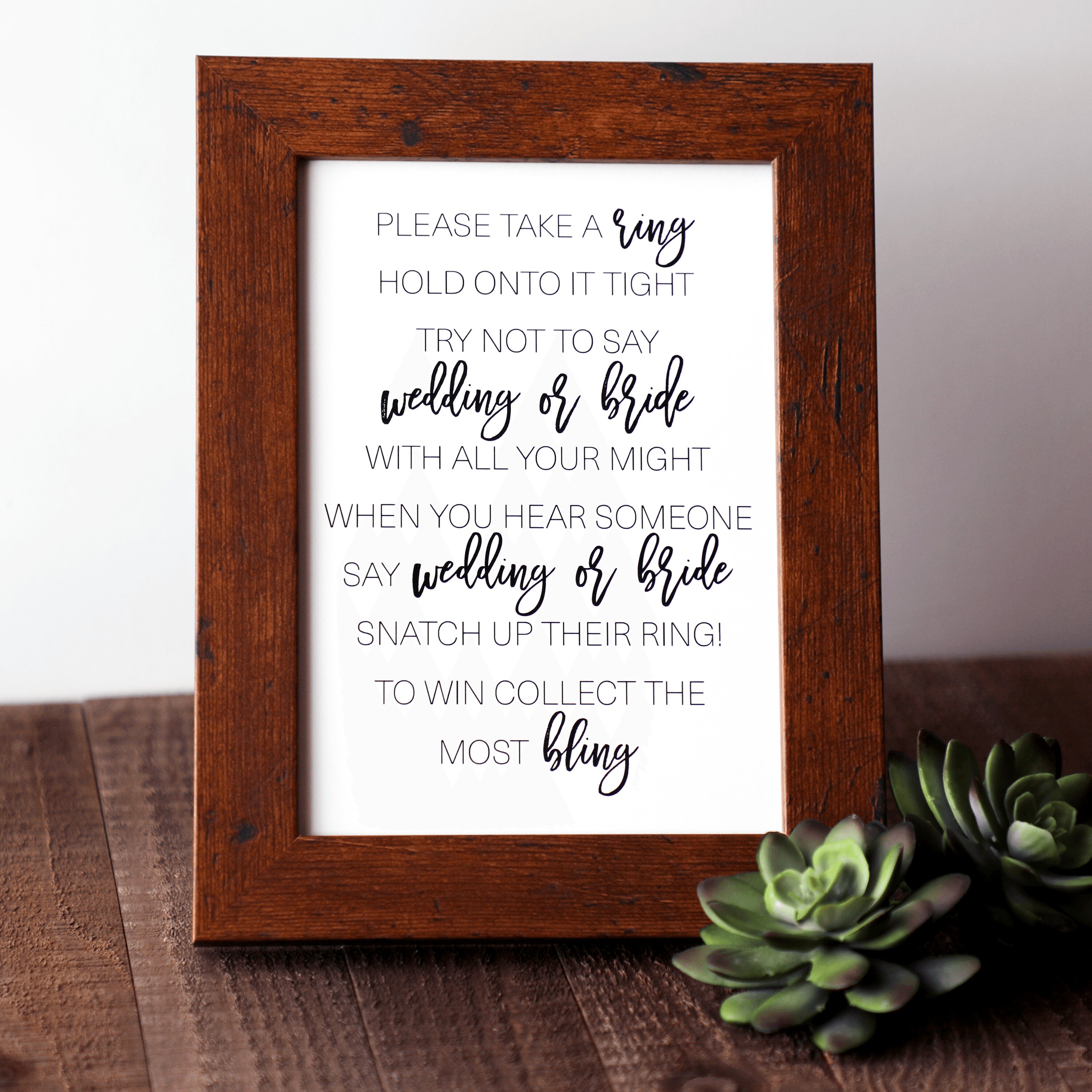 Please Take a Ring Game . Bridal Shower Please Take a Ring | Etsy