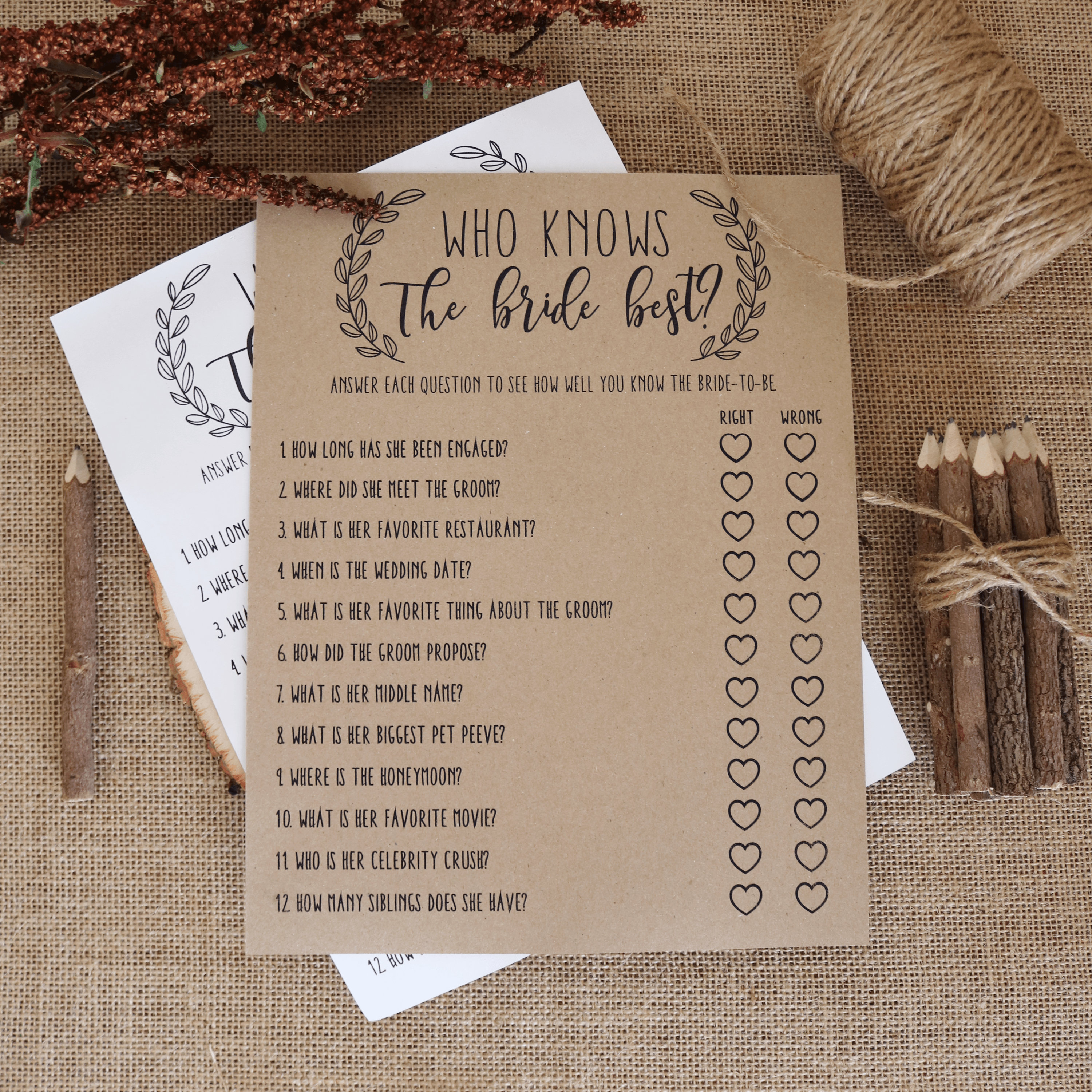 Who Knows the Bride Best . Who Knows the Bride Best Bridal | Etsy