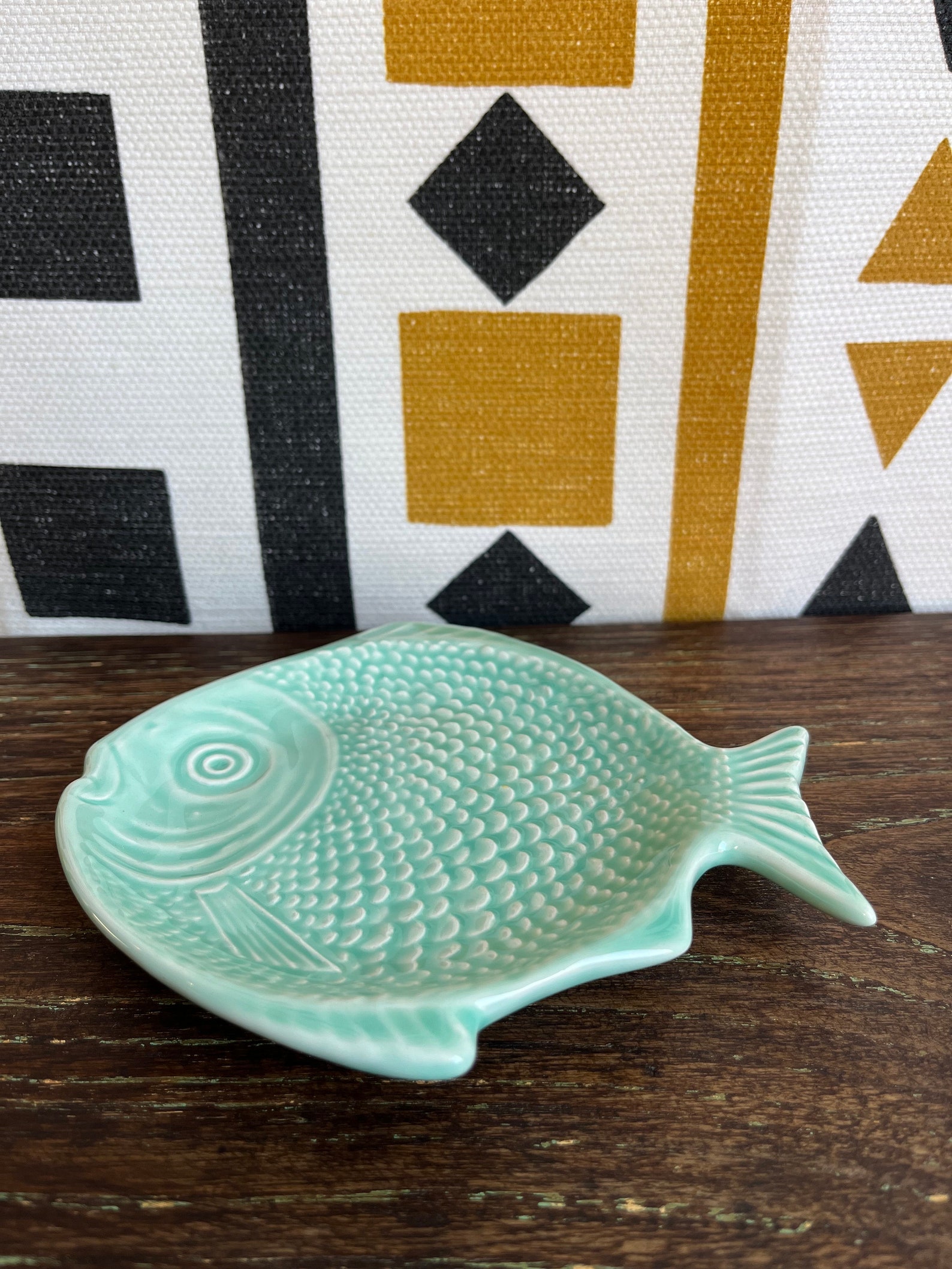 Ceramic Starters Plate Fish-shaped From Portugal - Etsy
