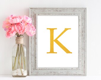 K monogram | Etsy