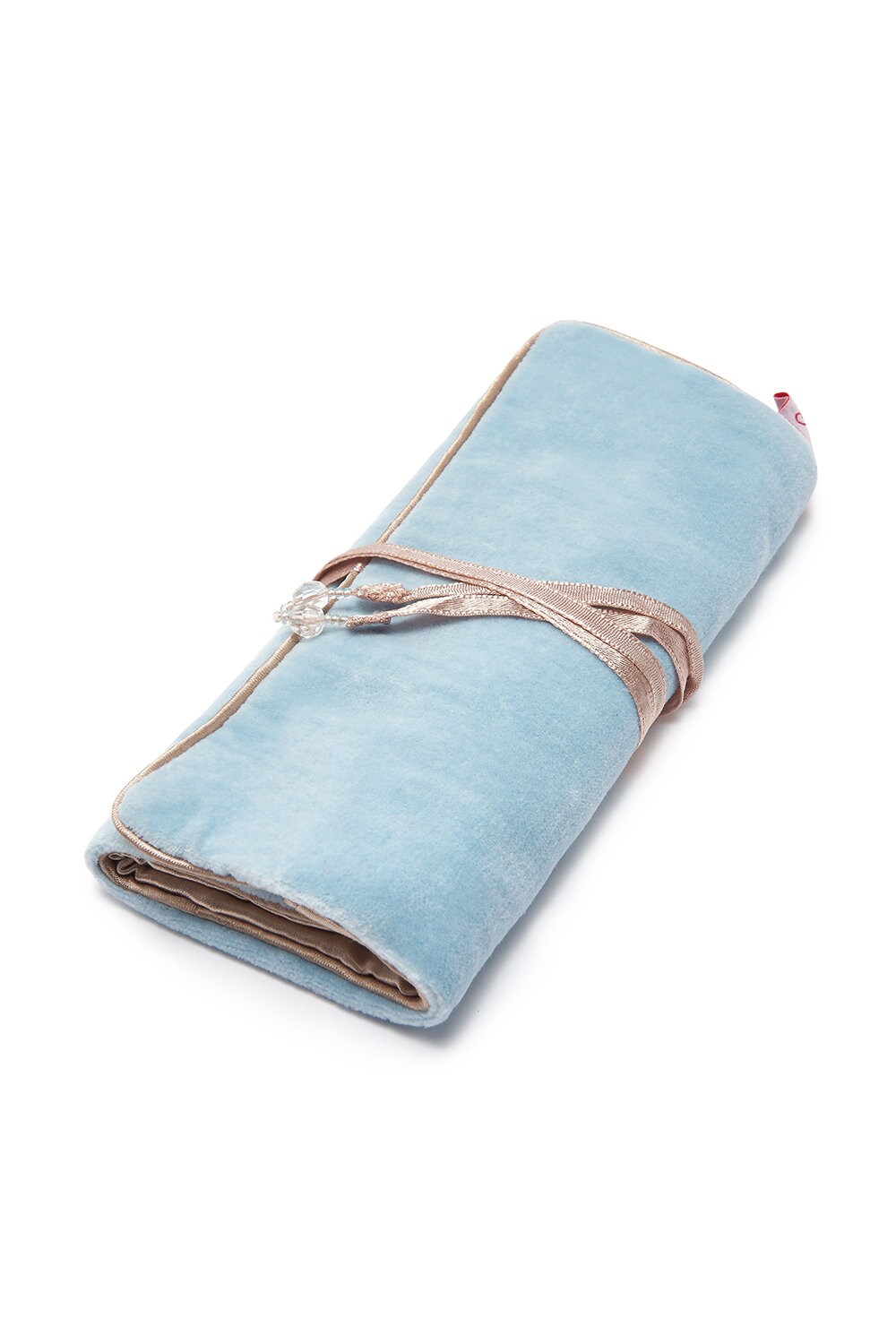 Gorgeous Sky Blue Velvet Jewellery Roll With Gold Satin Lining - Etsy