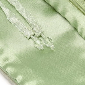 Sumptuous Vintage Green Velvet Jewellery Roll With Exquisite Beading ...