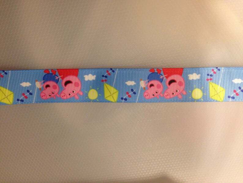 Peppa Pig Grosgrain-ribbon 22mm/7/8" Width Print-by-the-metre - Etsy