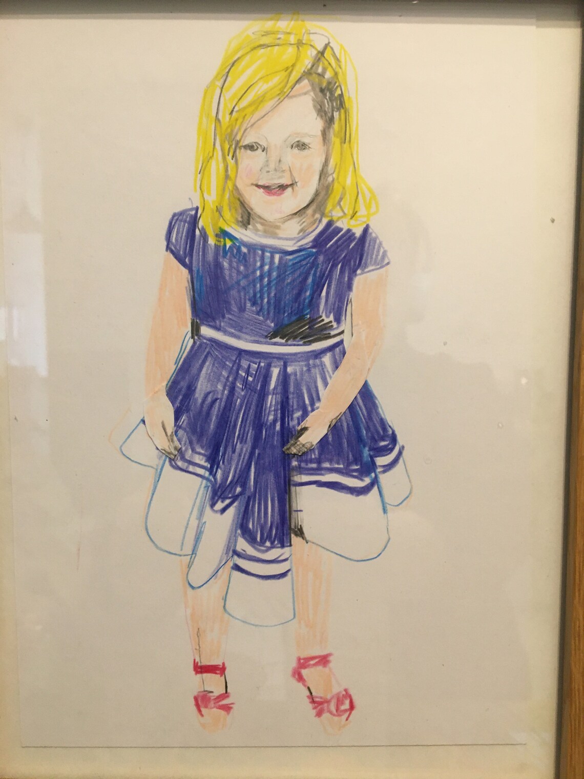 Bright Joyful *hand Drawn* Child Portrait Original Drawing Kid Kids A4 ...