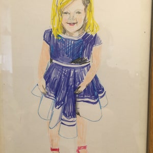 Bright Joyful *hand Drawn* Child Portrait Original Drawing Kid Kids A4 ...