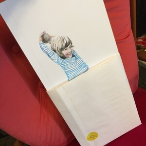 Bright Joyful *hand Drawn* Child Portrait Original Drawing Kid Kids A4 ...