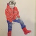 Bright Joyful *hand Drawn* Child Portrait Original Drawing Kid Kids A4 ...