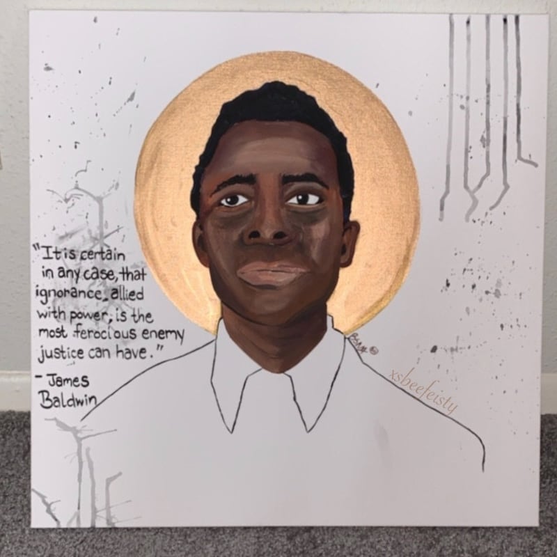 James Baldwin Painting - Etsy
