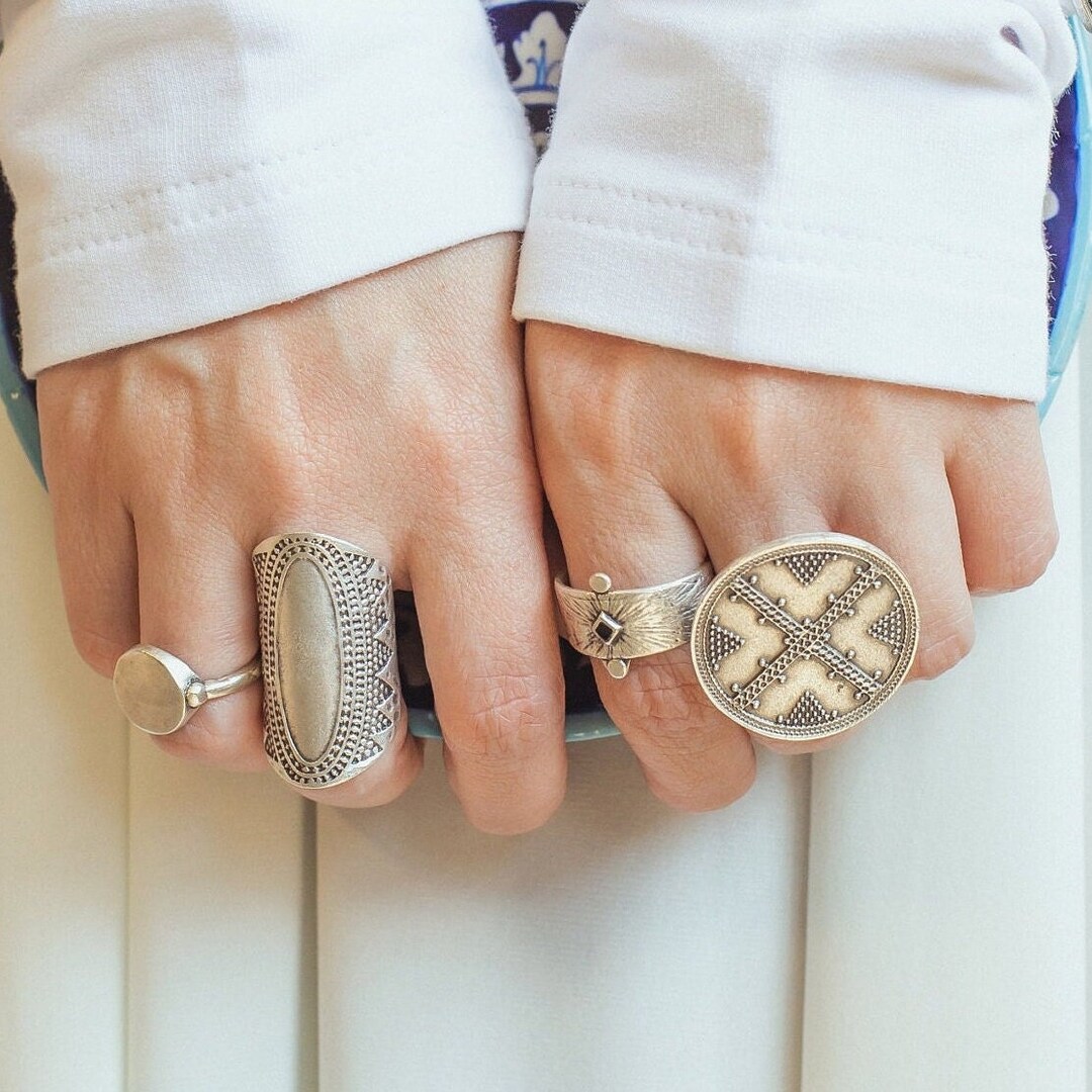 Adjustable Boho Ring, Tribal Fusion Esoteric Jewelry - Etsy