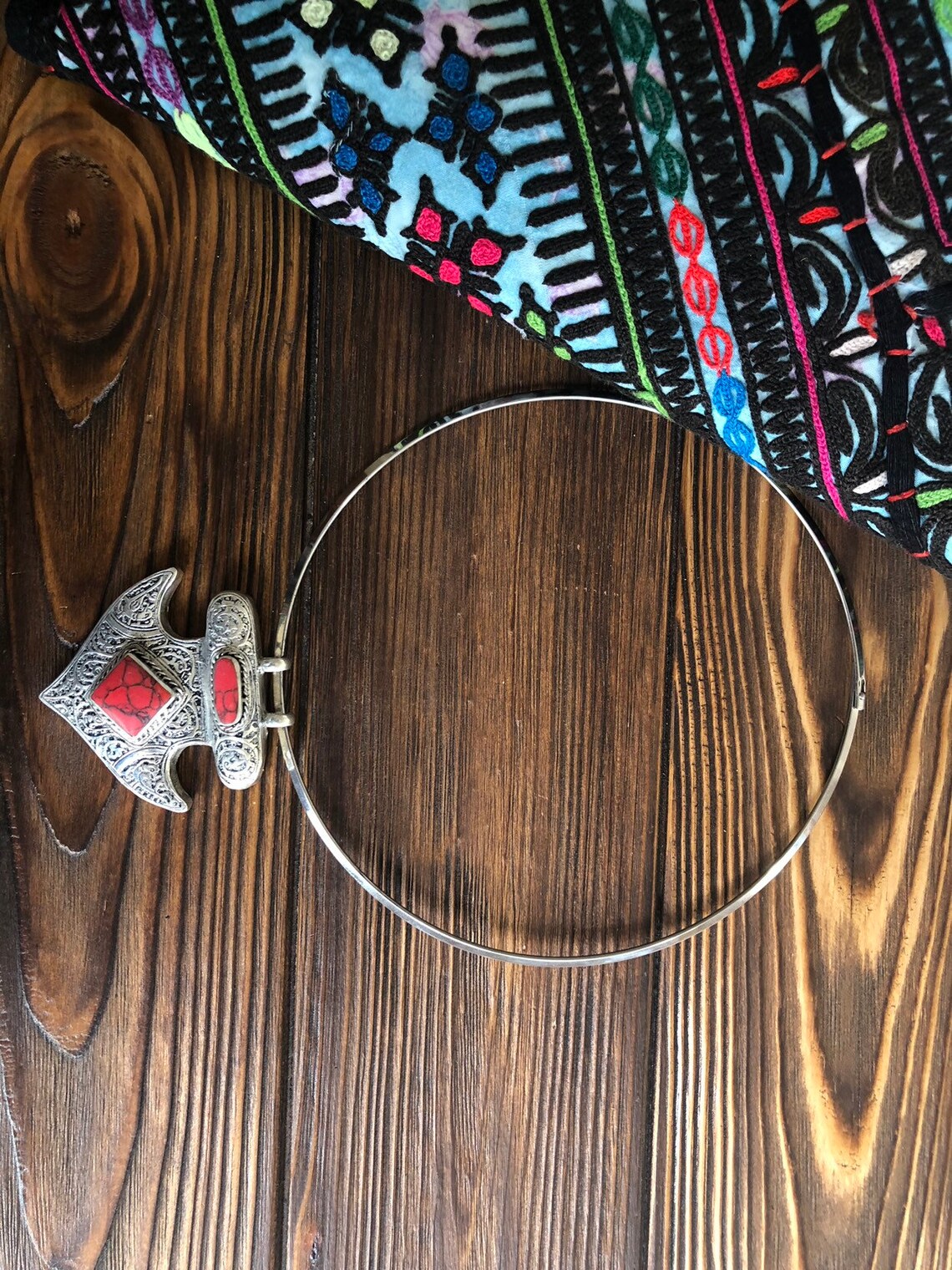 Berber Amulet Pendant Kuchi Nomadic Red Coral Medallion - Etsy