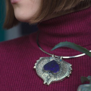 Lapis Lazuli Fish Pendant, Berber Fish Ethnic Pendant, Bohemian Style ...