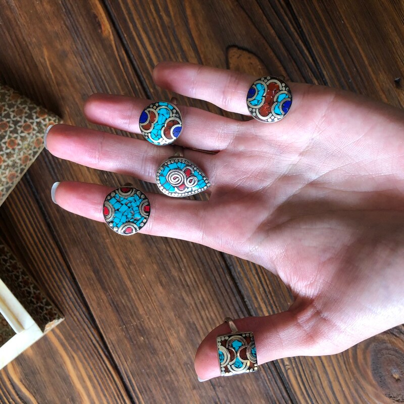 Tibetan Rings - Etsy