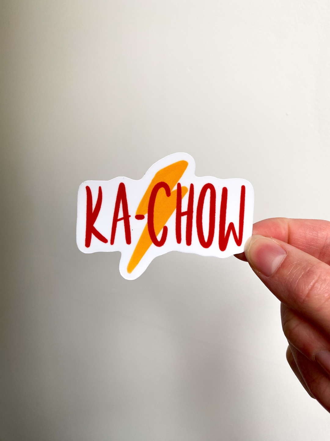 Ka Chow Sticker Gift Ideas Handmade Waterproof Sticker - Etsy
