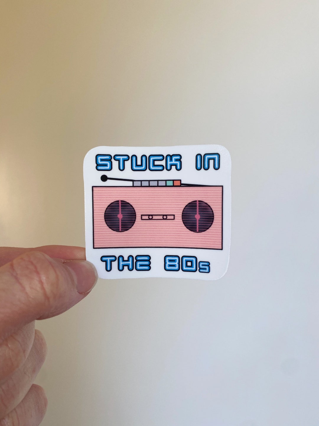 Stuck in the 80s Sticker, Music Sticker, 80s, 80s Music, 80s Vibe ...