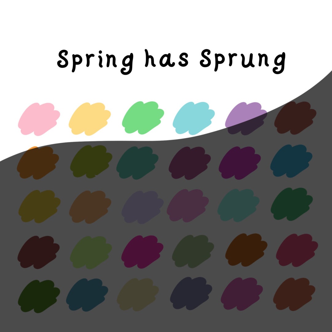 Spring Has Sprung Procreate Color Palette - Etsy