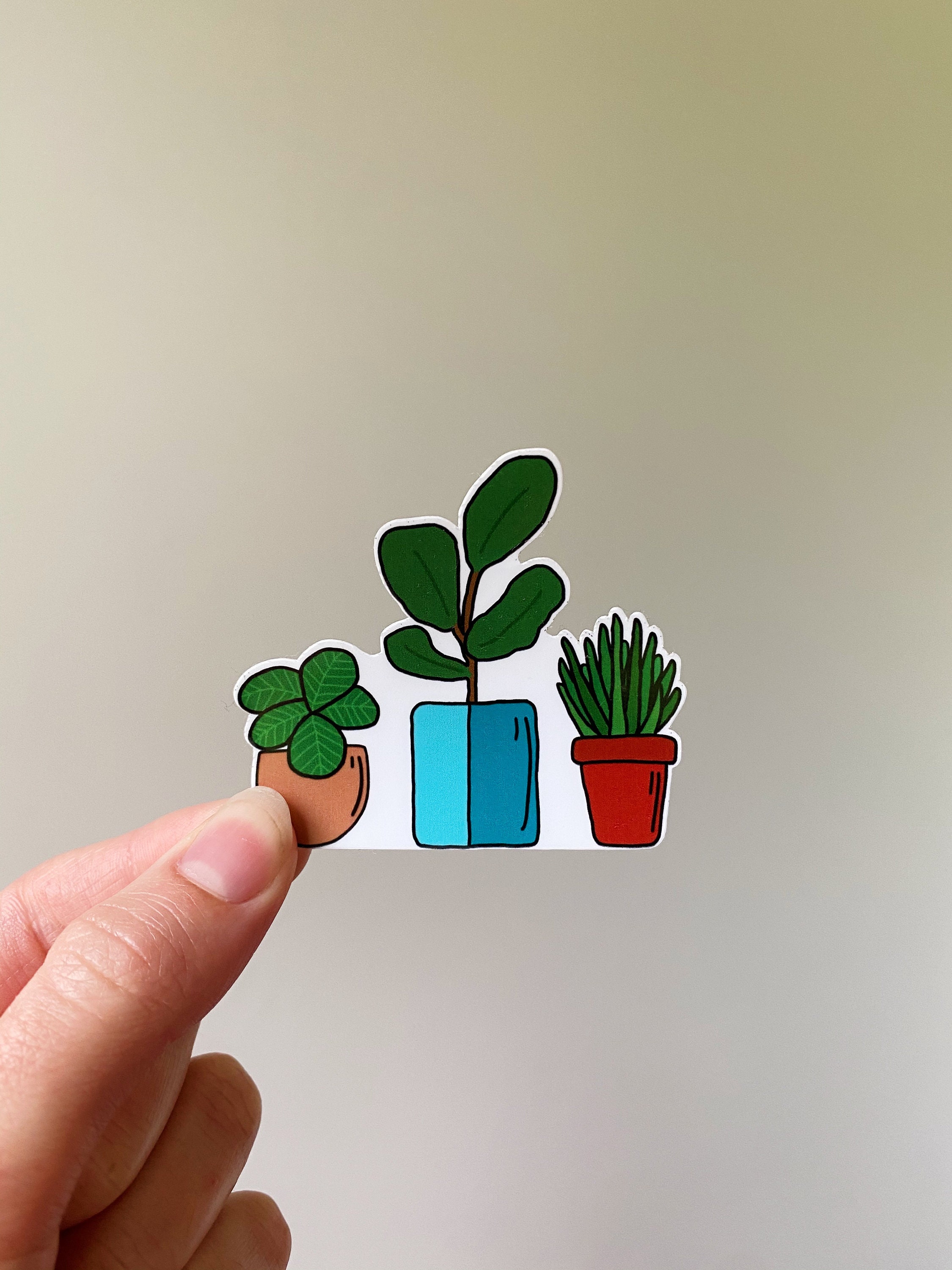 Plant Babes Sticker, Gift Ideas, Handmade, Waterproof Stickers, Plant ...