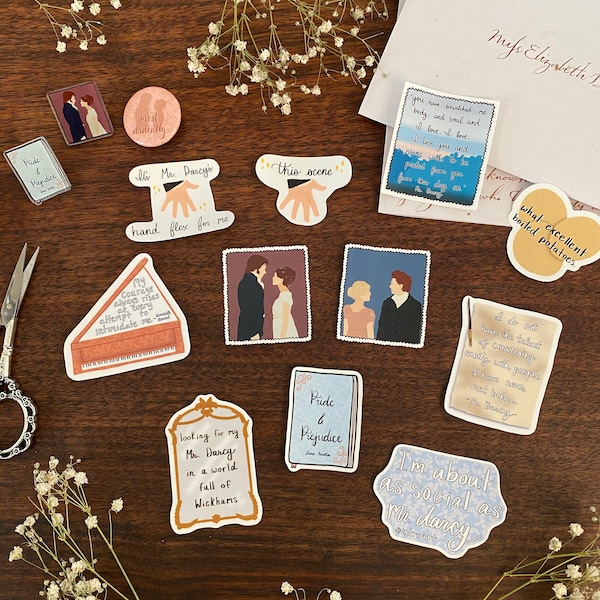 Jane Austen Sticker - Etsy