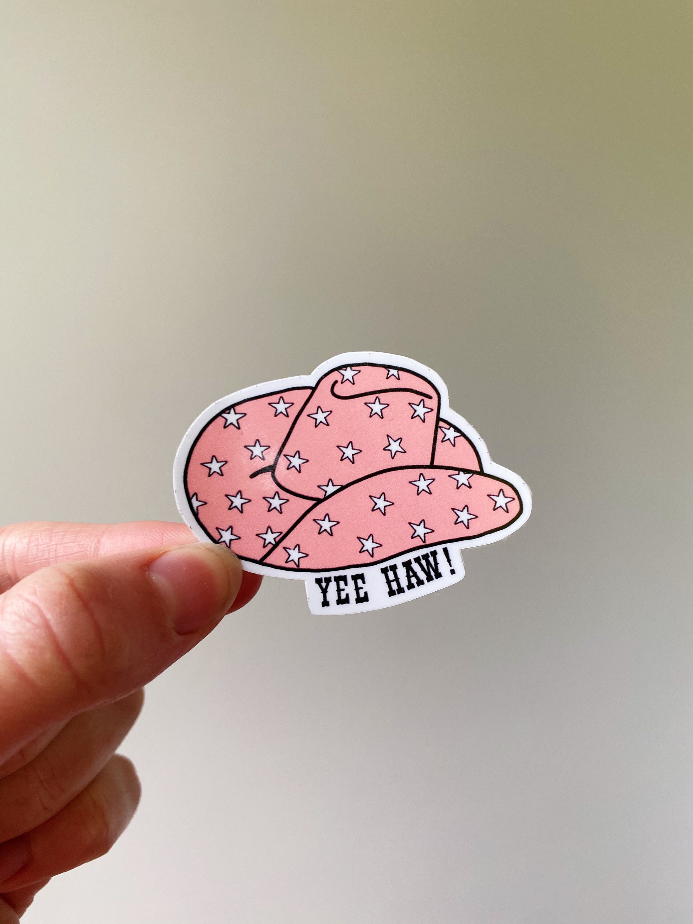 Cowgirl Hat Sticker, Gift Ideas, Handmade, Waterproof Stickers, Cowgirl ...
