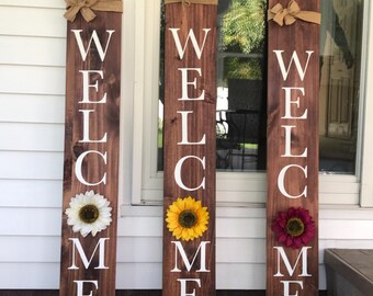 Outdoor welcome sign | Etsy
