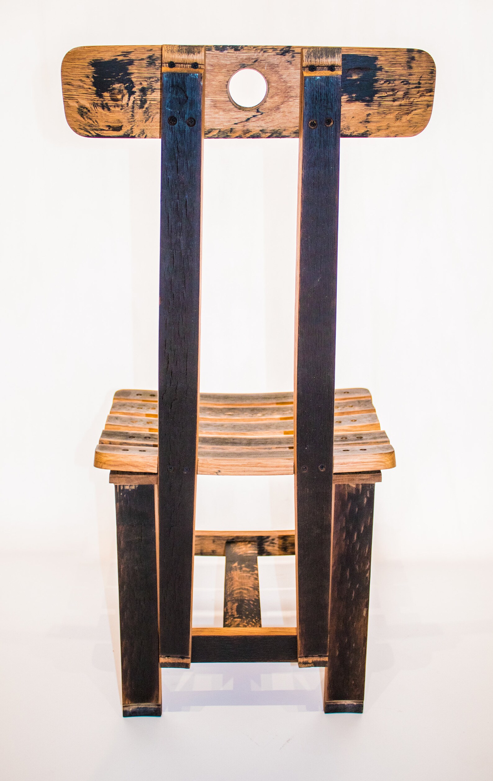 Oak Scotch Whisky Barrel Stave Dining Chair - Etsy