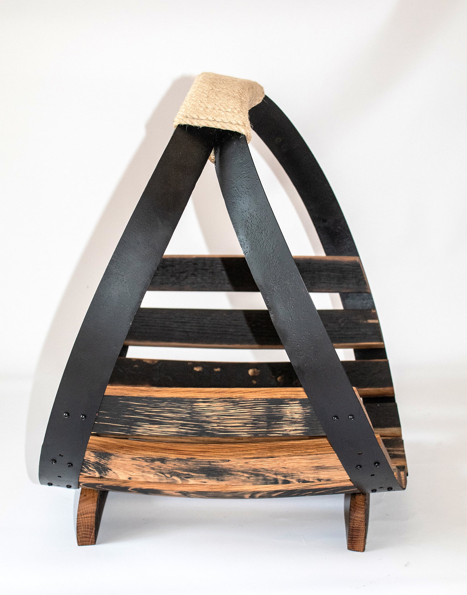 Hand Crafted Oak Scotch Whisky Barrel Stave and Hoop Log - Etsy