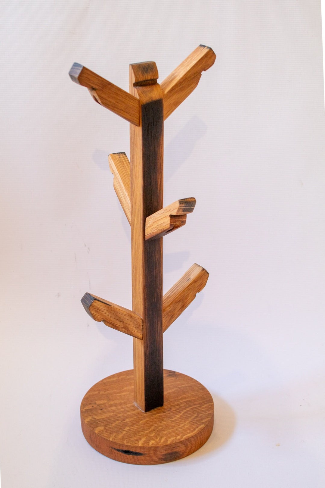 Hand Crafted, Oak, Scotch Whisky Cask Stave Mug Tree - Etsy