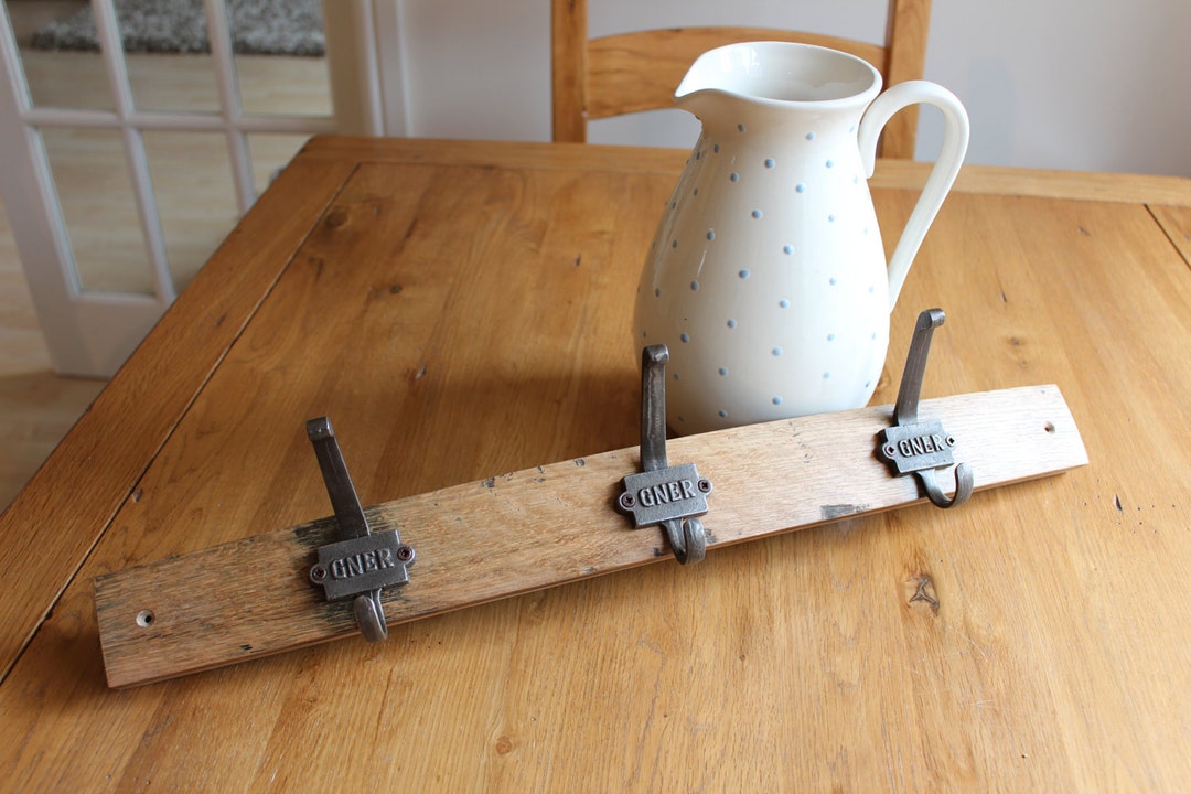 Hand Crafted Scotch Whisky Barrel Coat Hook Rack, Made With GNER (great ...
