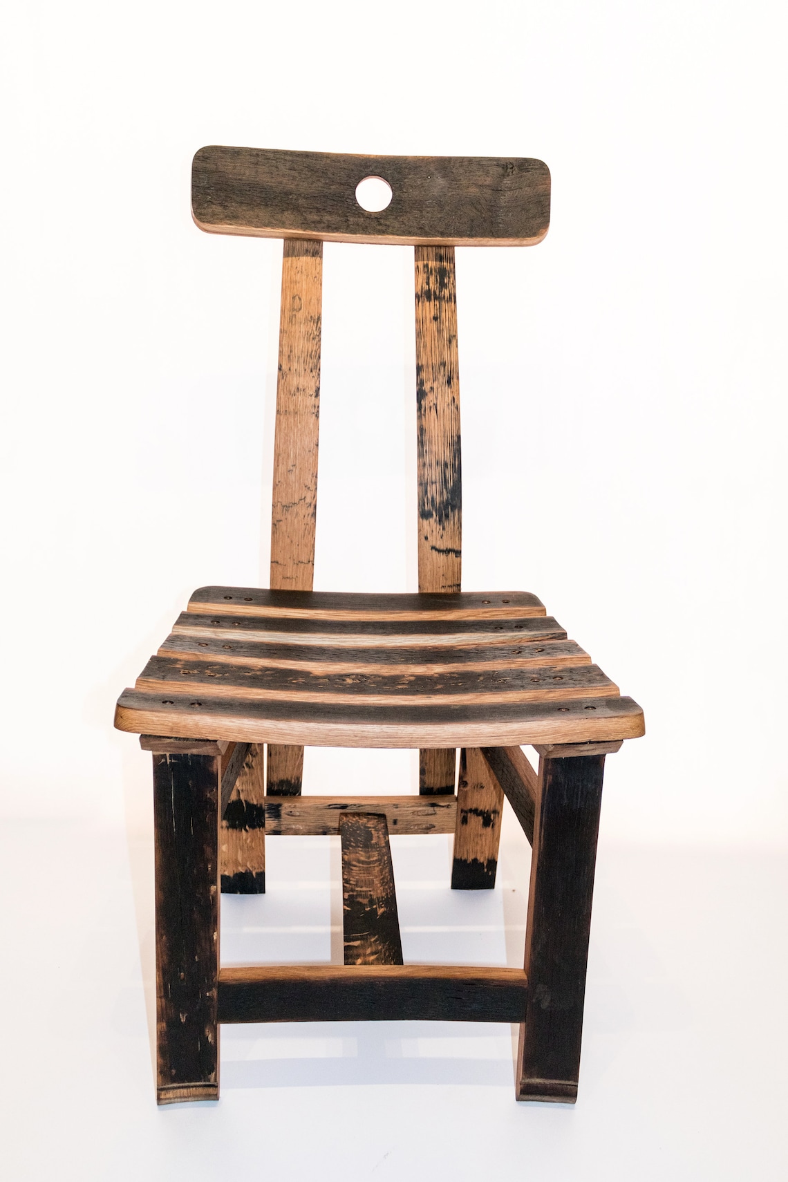 Oak Scotch Whisky Barrel Stave Dining Chair - Etsy