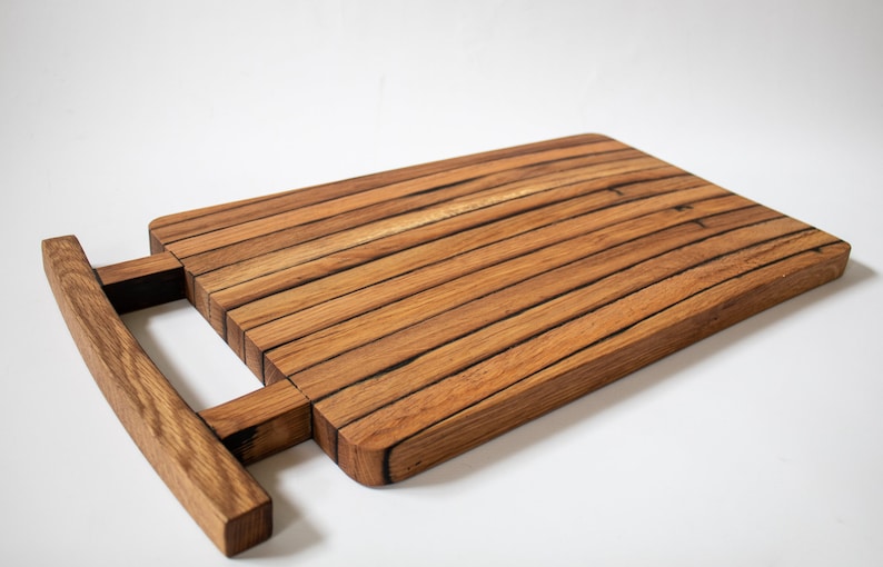 Hand Crafted, Oak, Reclaimed Whisky Cask Stave Charcuterie Board ...