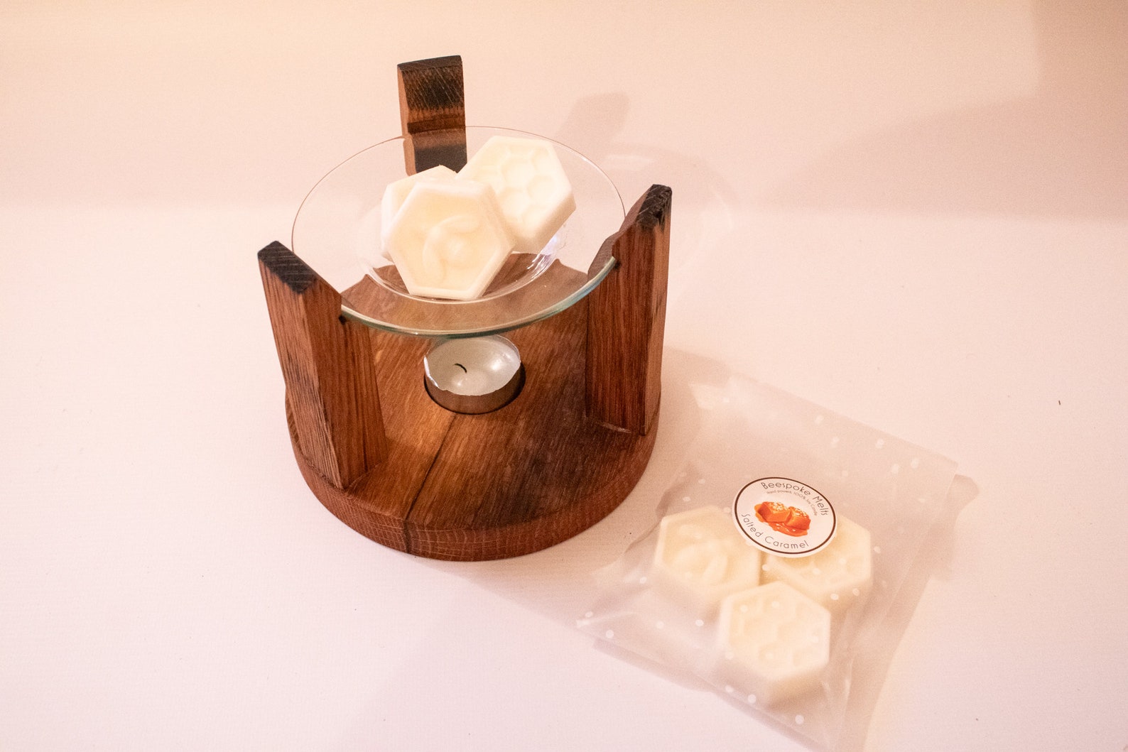 Hand Crafted Oak, Scotch Whisky Barrel Stave Wax Melt Burner, With ...