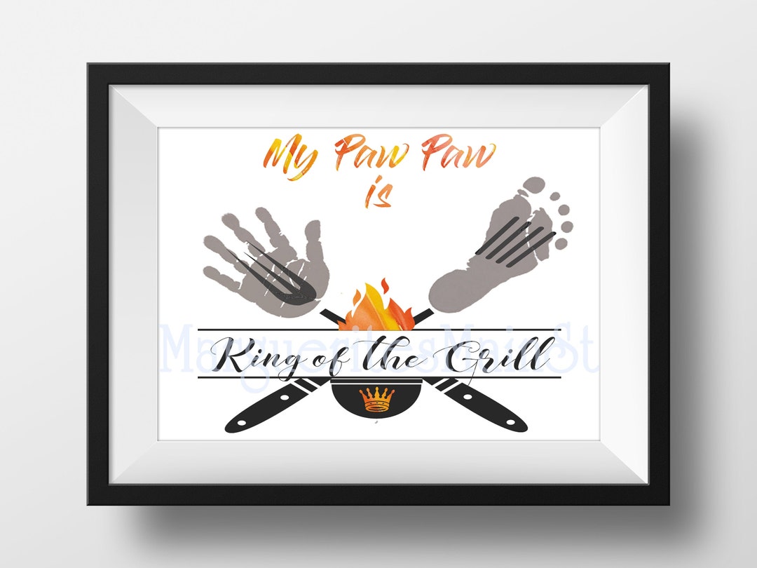 DIY Gift for Paw Paw - BBQ - King of the Grill - Father's Day Gift ...