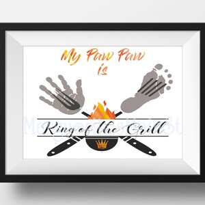DIY Gift for Paw Paw - BBQ - King of the Grill - Father's Day Gift ...