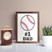 DIY Fingerprint Baseball Art 1 Dad Gift From Kids INSTANT Download ...