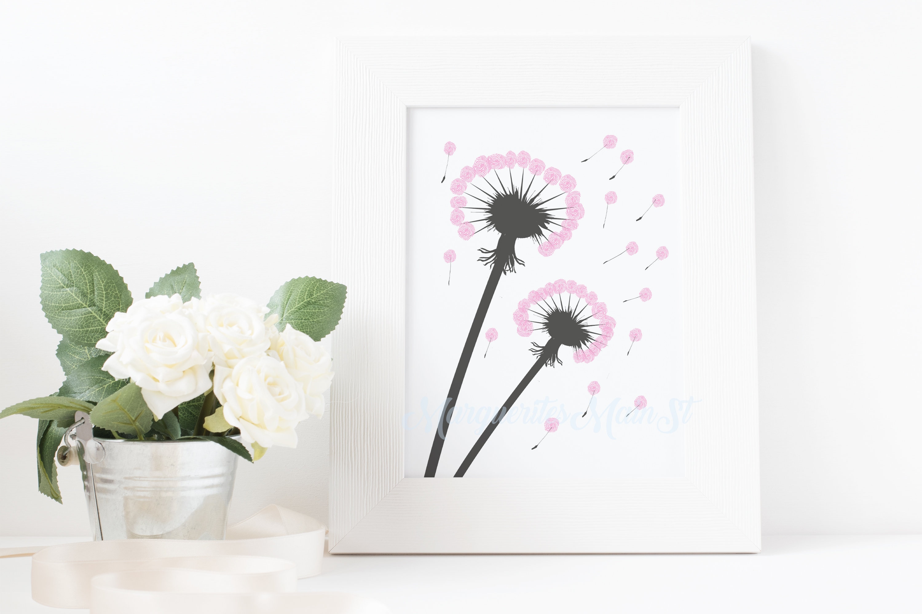DIY Dandelion Fingerprint Art - Gift From Kids - INSTANT Download ...